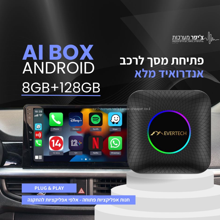 מתאם אנדרואיד לפתיחת מערכת מולטימדיה לרכב SerVision Smart Play PRO | פתיחת מסך לרכב | צ`יפר ...